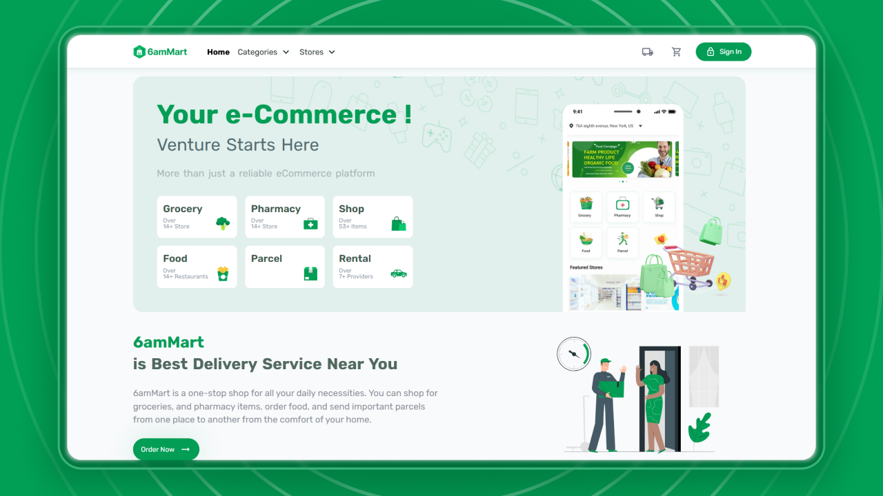 6amMart - React User Website by sixamtech | CodeCanyon